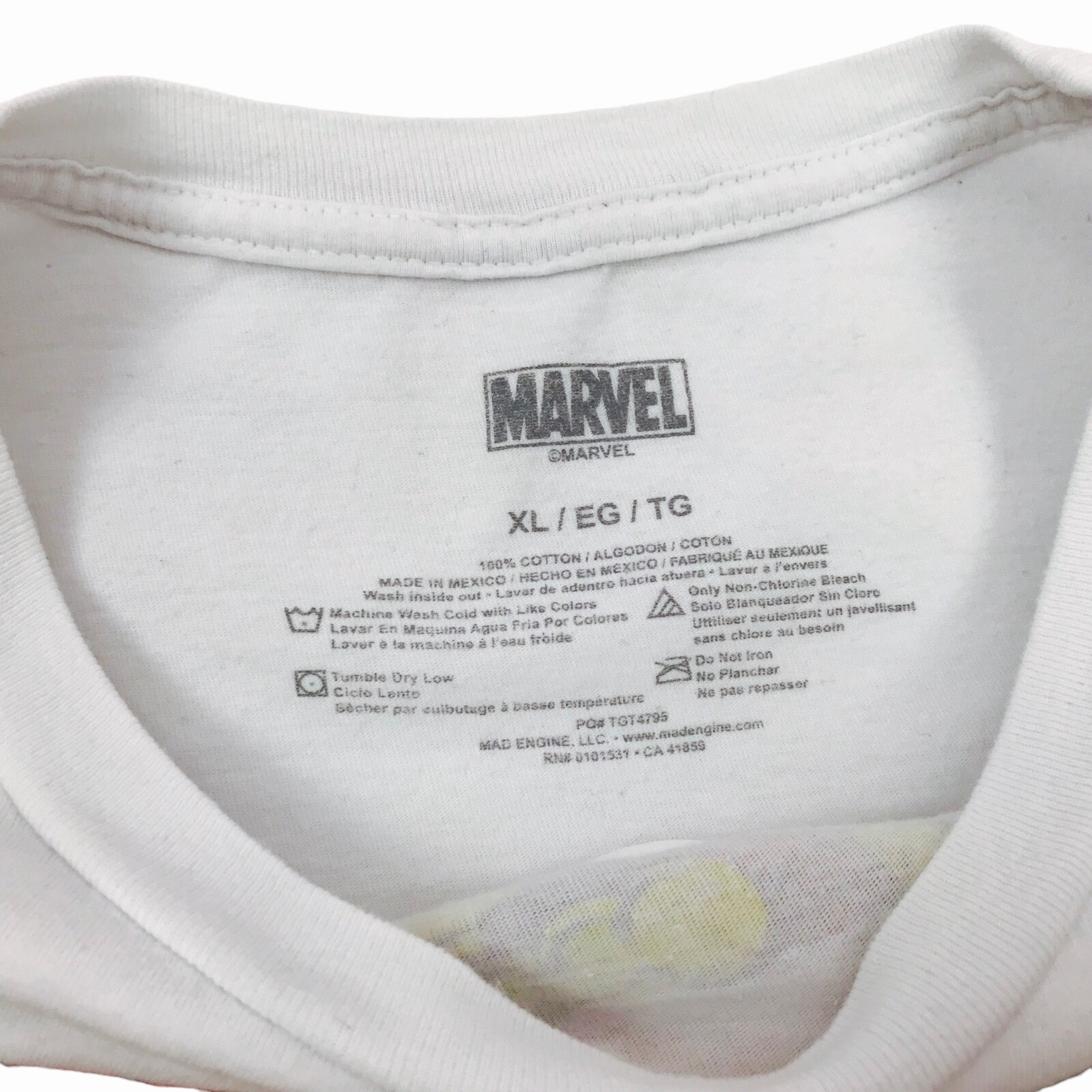 MARVEL COMICS Legends S/S Tee T-Shirt Size XL Ironman Hulk Spiderman ...