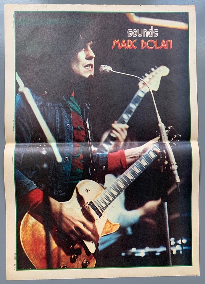 T. REX MARC BOLAN vintage 1971 MAGAZINE POSTER SOUNDS | eBay