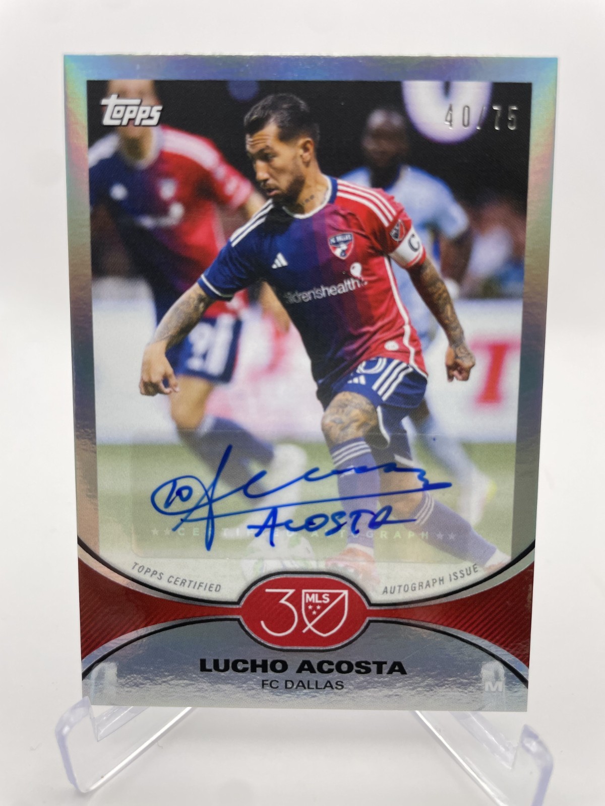 Lucho Acosta FC Dallas 2025 Topps MLS 30 Anniv Silver Auto 40/75 | eBay