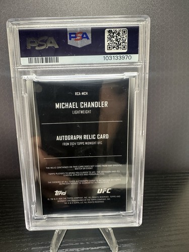 2024 Topps Midnight UFC #RCA-MCH Michael Chandler Relic Autographs | eBay