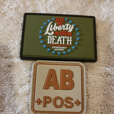 GIVE ME LIBERTY Hook & Loop Patch Camo Patch + PVC Morale AB POS patch | eBay