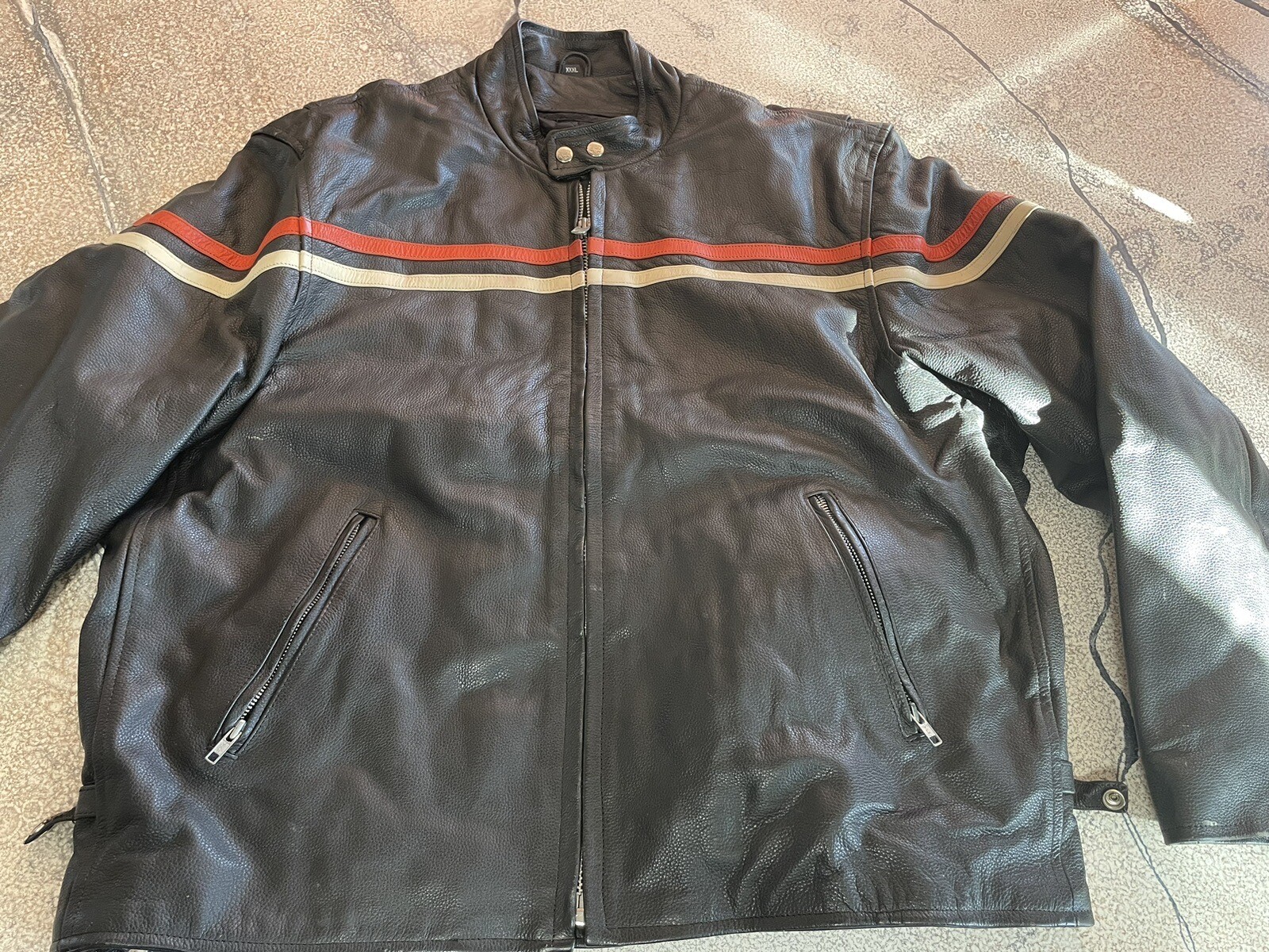 Interstate Leather Motorcycle Jacket mens XXXL | eBay