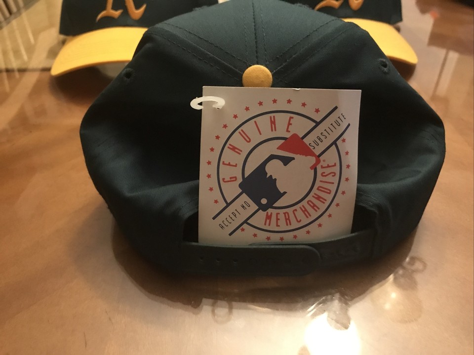 Oakland A’s Adj MLB baseball Cap Green/yellow. A’s Logo Size XS | eBay