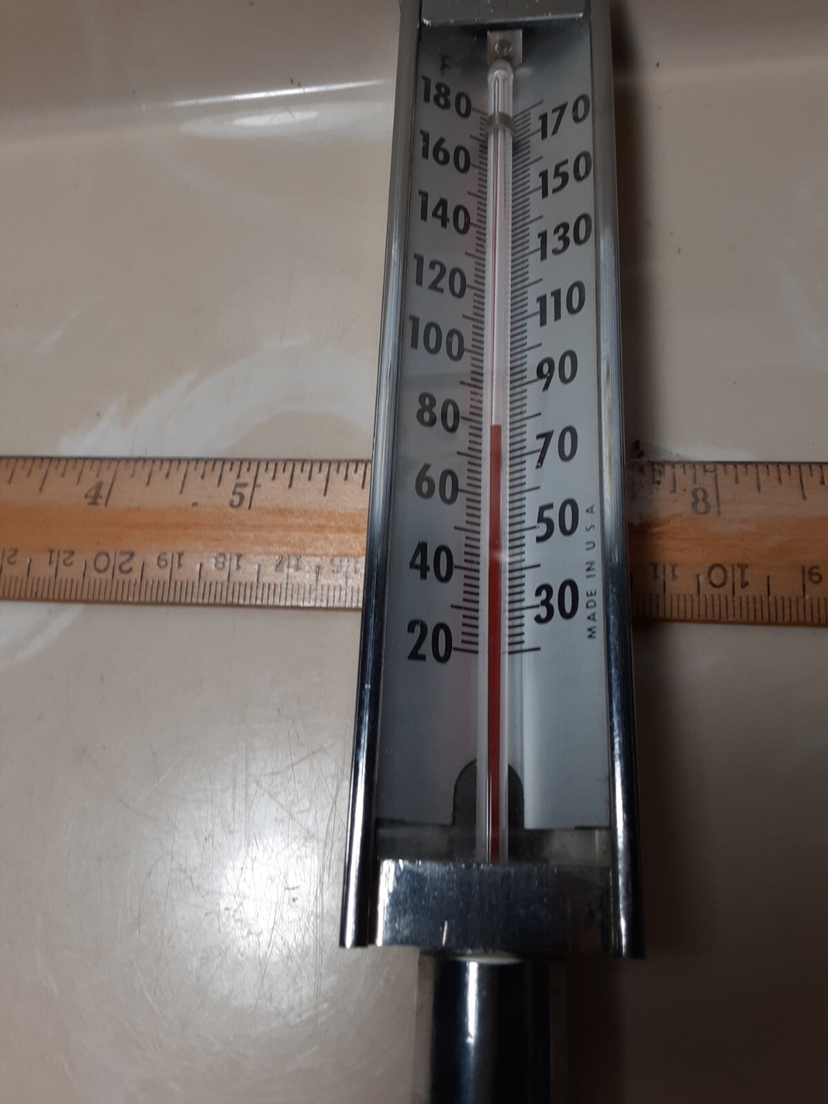 WEISS Instruments Chrome Vari-Angle Industrial Thermometer w/ 3.5" Stem ...