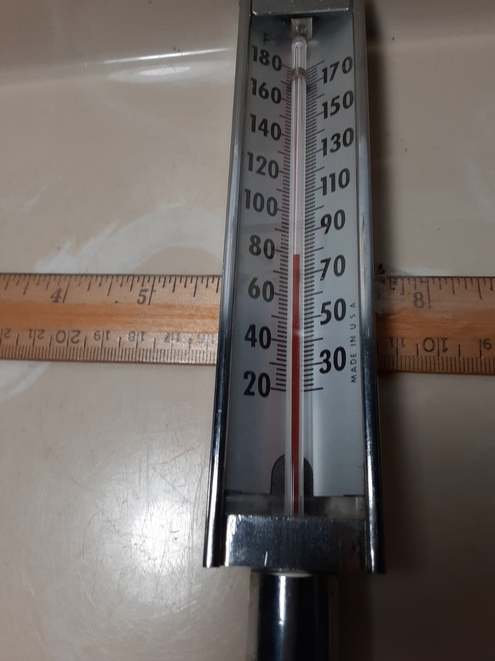 WEISS Instruments Chrome Vari-Angle Industrial Thermometer w/ 3.5" Stem ...