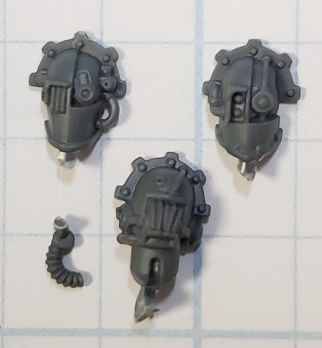 Warhammer 30k Cult Mechanicum Bits Tech Thralls Servitor Head w Options ...
