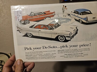 Desoto Pick Your Desoto Pick Your Price 1958 Vintage Ad | eBay