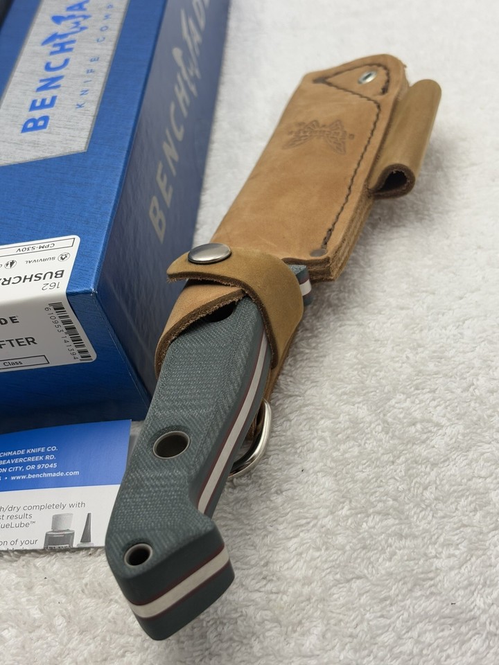 Benchmade Bushcrafter 162 Fixed Blade Sheath Knife New In Box Made In ...