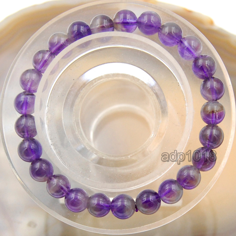 8mm Handmade Natural Gemstone Round Beads Stretchy Bracelets 7.5 inches ...