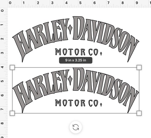Harley Davidson Gas Tank Vinyl GREY / GRAY Decals Custom Chopper ...