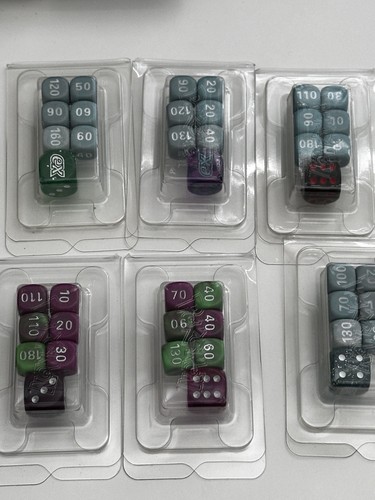 Lot of 6 Pokemon EX Dice Sets - New | eBay