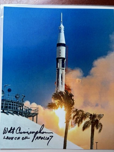 Walter Cunningham Signed 8x10 Photo Apollo 7 Astronaut Autograph NASA ...