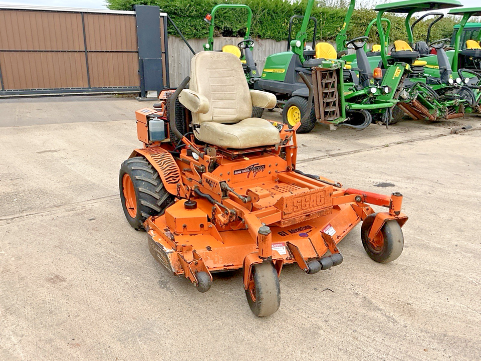 SCAG SABRE TOOTH TIGER DIESEL ZERO TURN RIDE SIT ON LAWN MOWER FERRIS ...