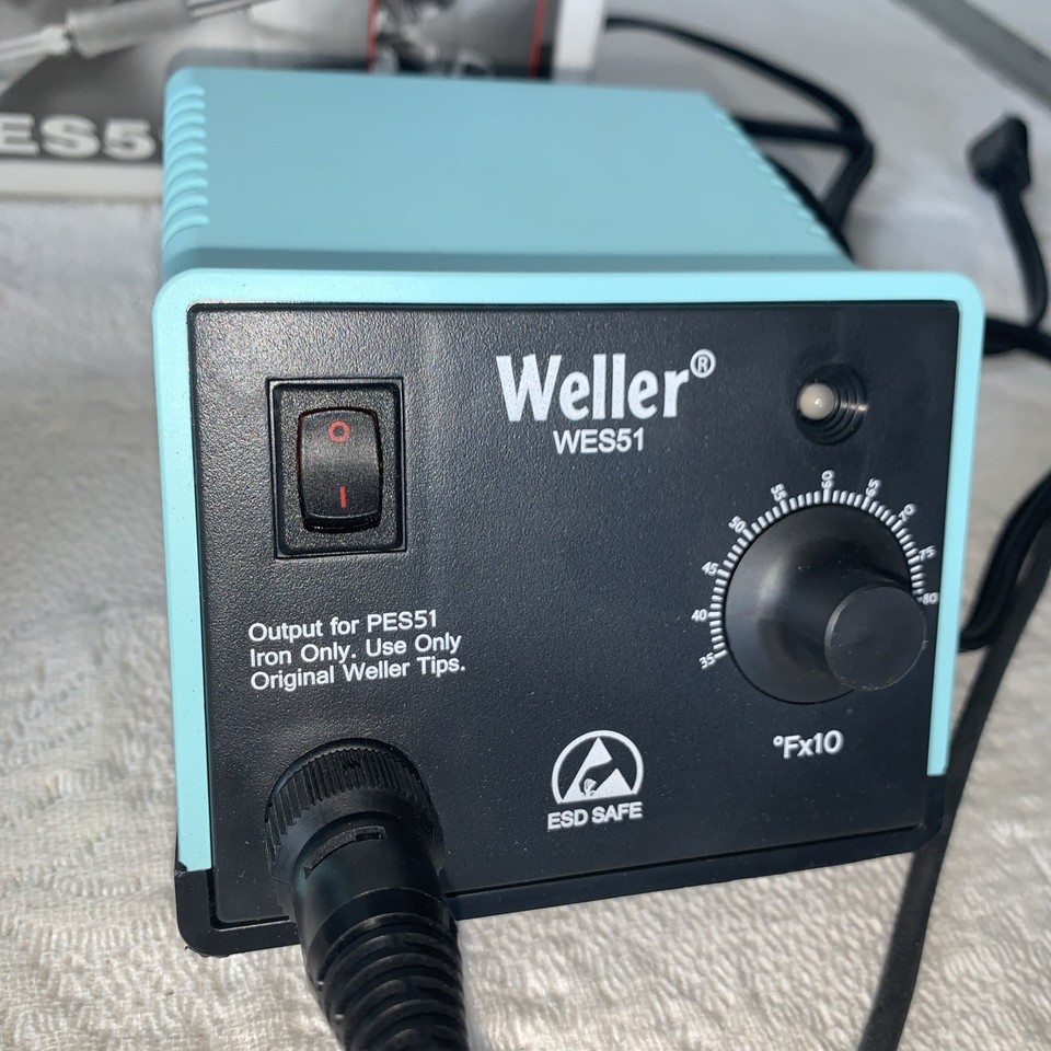 Weller WES51 Analog 120V Solder Station w/ PES51 Soldering Pencil Iron ...