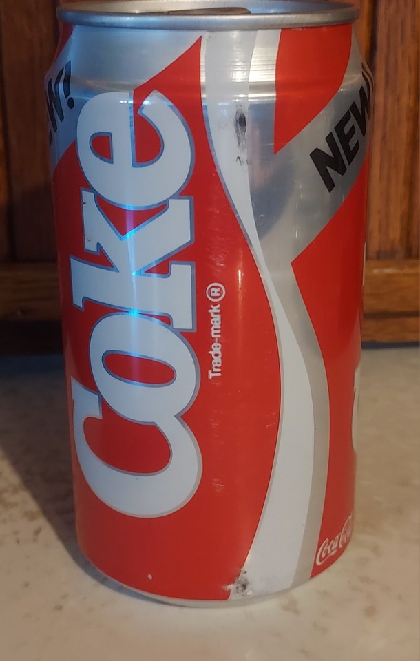 Vintage Original NEW Coke Aluminum Can Coca Cola 1980s Sealed Almost ...