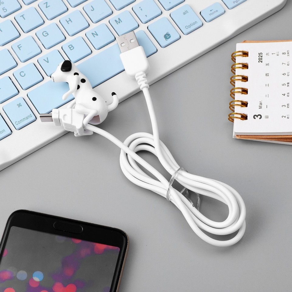 Creative Puppy Charging Cable Dog Humping Phone Chargers Baby Adapter ...