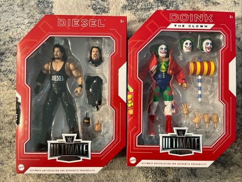 WWE Mattel Ultimate Edition Figure Lot Diesel & Doink New Gen Clown | eBay