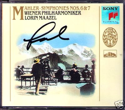 Lorin MAAZEL Signiert MAHLER Symphony No. 6 & 7 SONY 3CD Wiener ...
