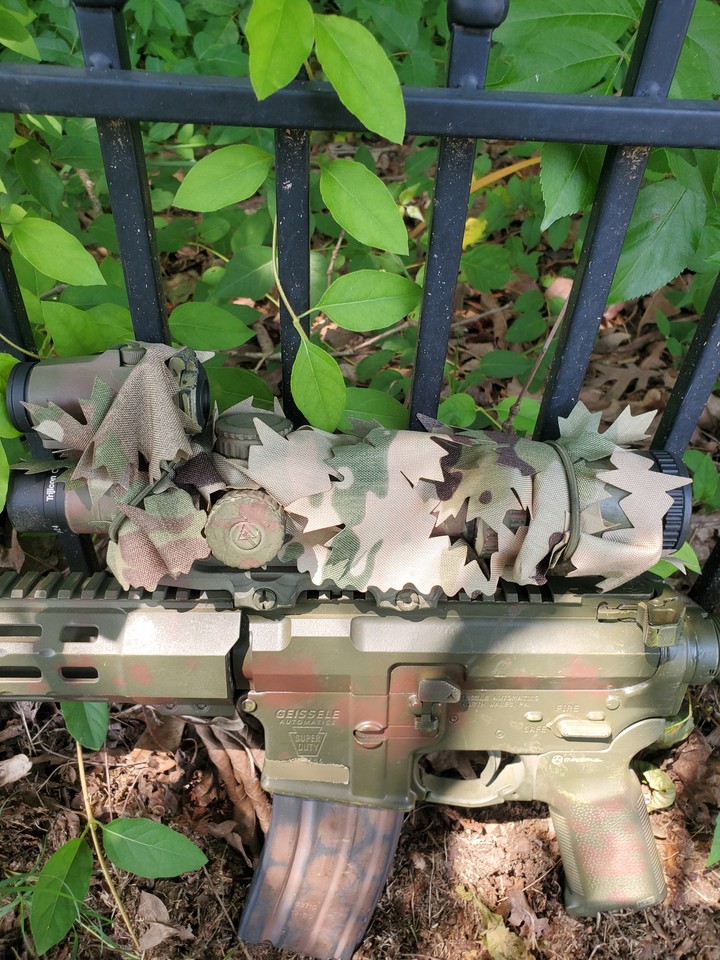 Scope Scrim (Camo Cover Sniper Ghillie Netting Tactical Military Army ...