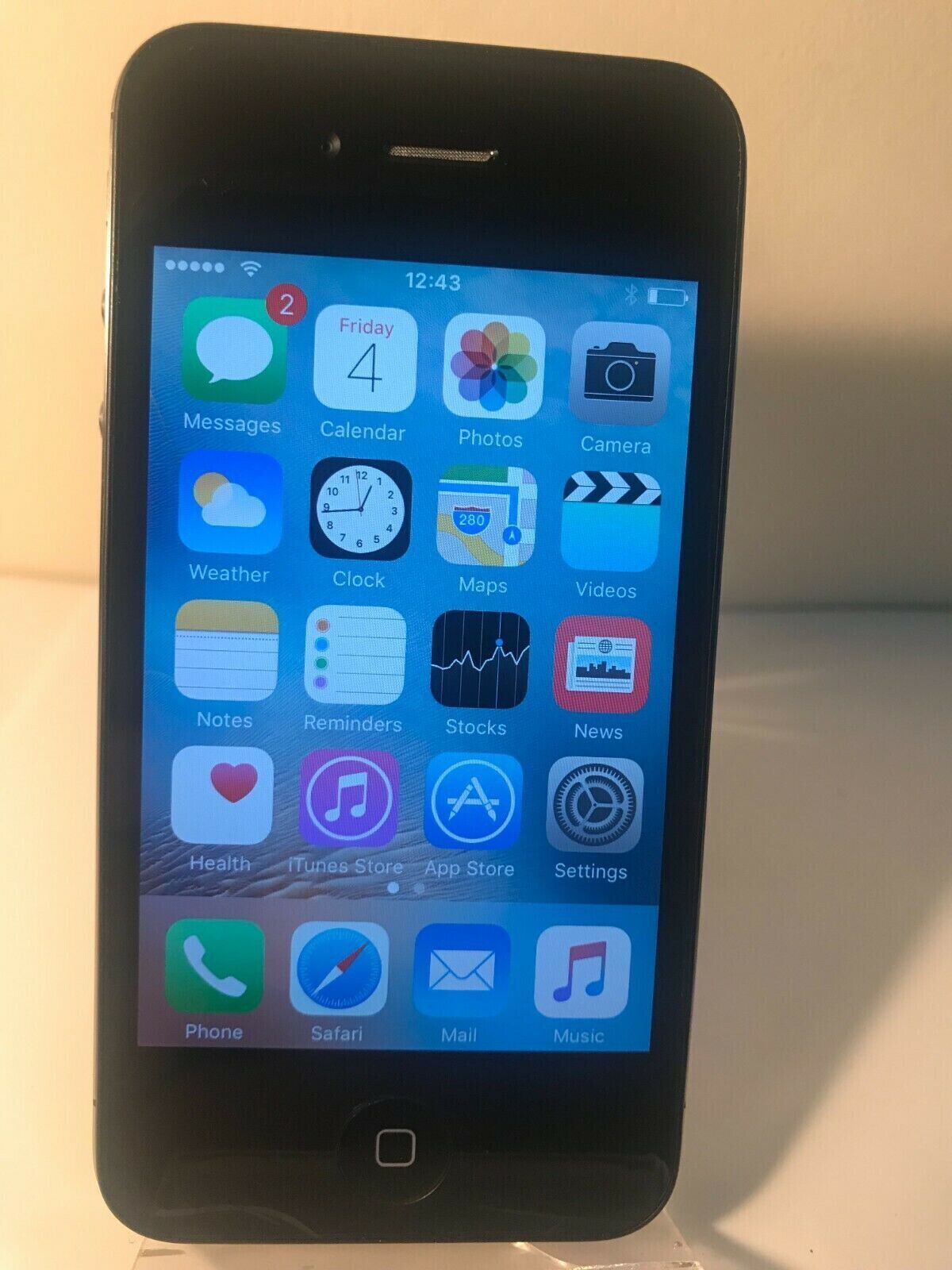 Apple iPhone 4 - 8GB - Black (Unlocked) Smartphone Mobile Fully Tested ...