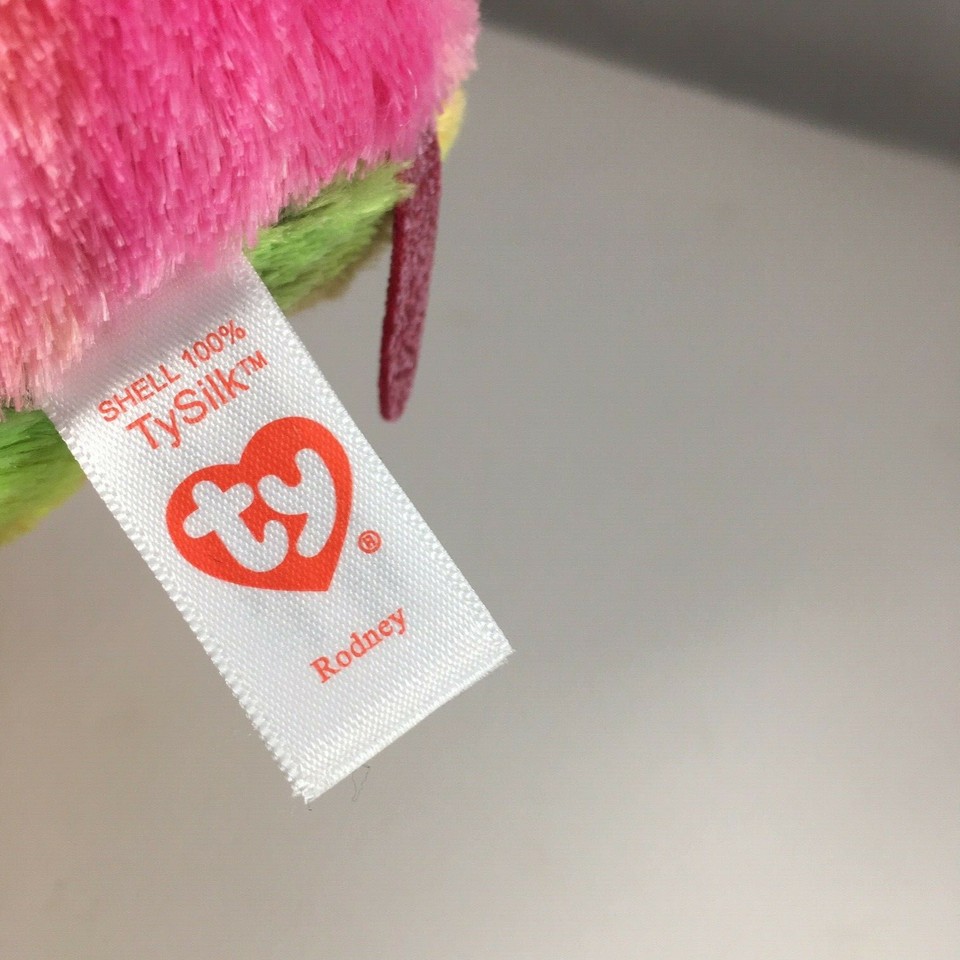 Ty Beanie Boos RODNEY the Hamster (6 Inch) Stuffed Plush Toy MINT with ...