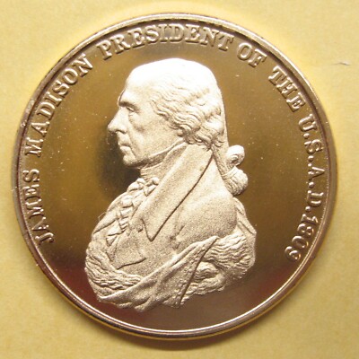 James Madison U.S. Mint Presidential Medal 1-1/4" Take a Look | eBay