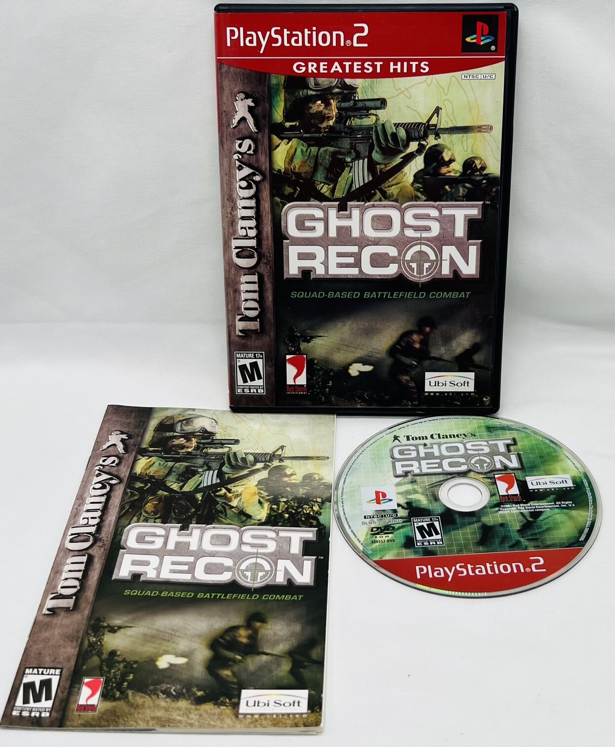 PS2 Tom Clancy's Ghost Recon PlayStation 2 Game Case and Manual Tested ...