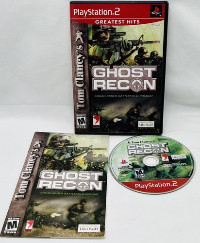 PS2 Tom Clancy's Ghost Recon PlayStation 2 Game Case and Manual Tested ...