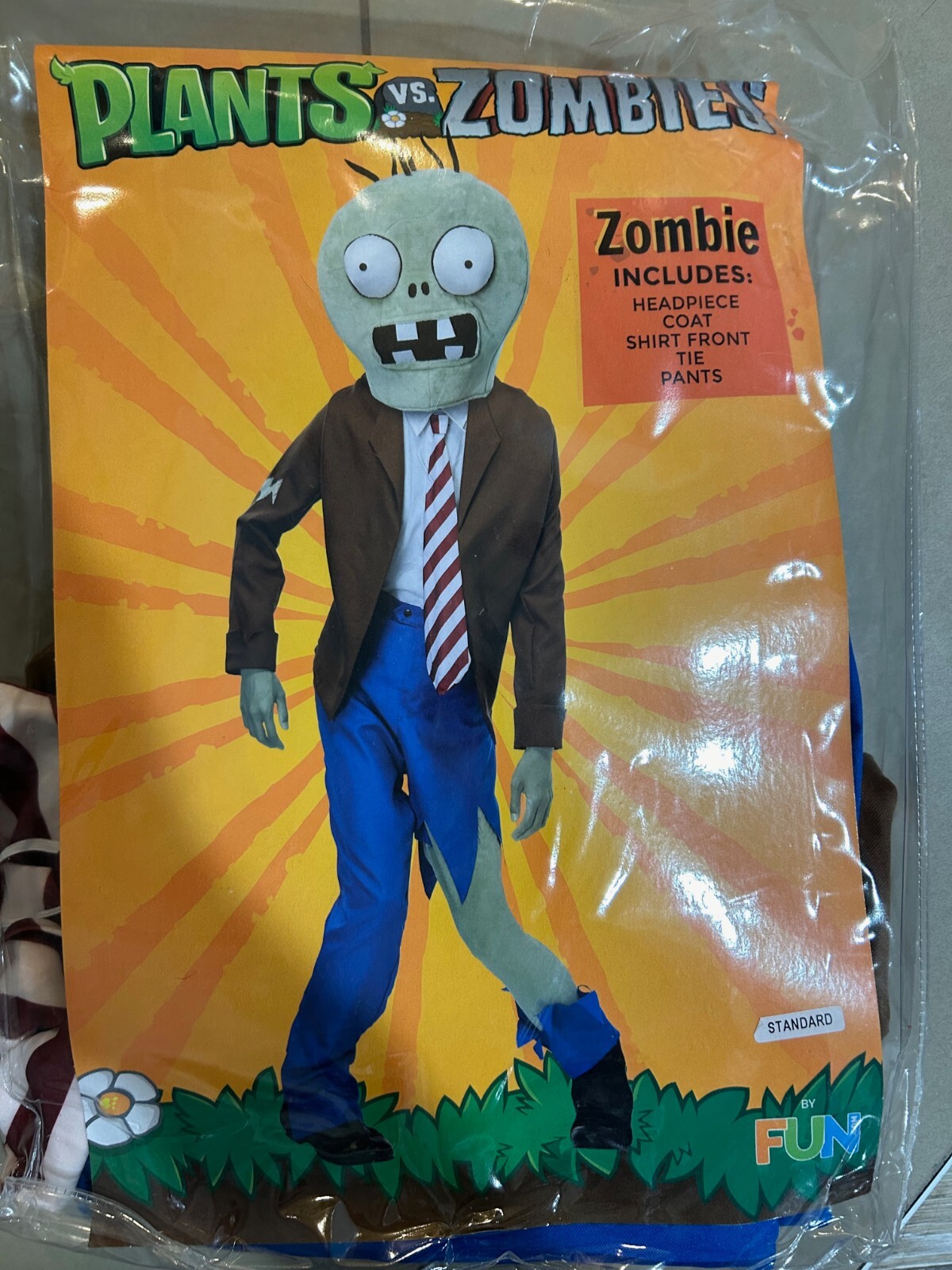 Adult Plants vs Zombies Halloween Costume with plush … - Gem