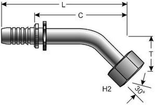 Gates 16GS-16FBSPORX45M - G20831-1616 Hydraulic Hose Fitting | eBay