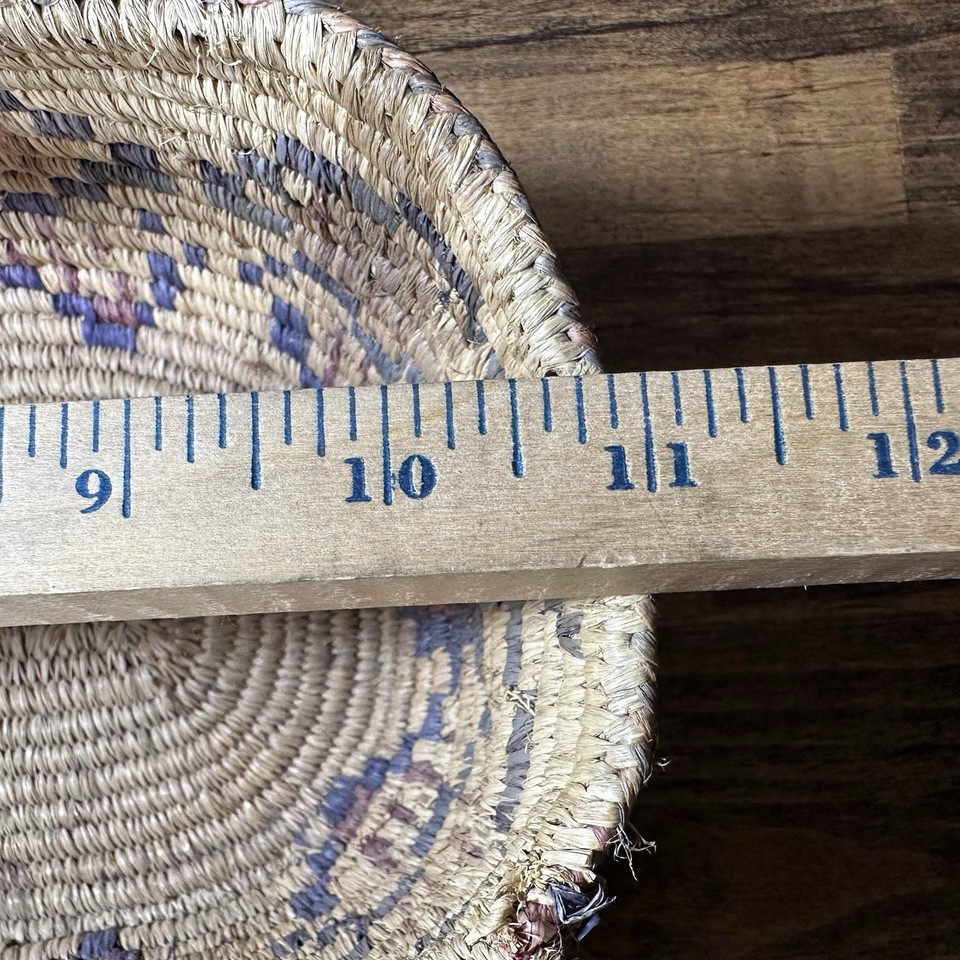 Rare Vintage Native American Indian Butterfly Handwoven Basket Moth ...