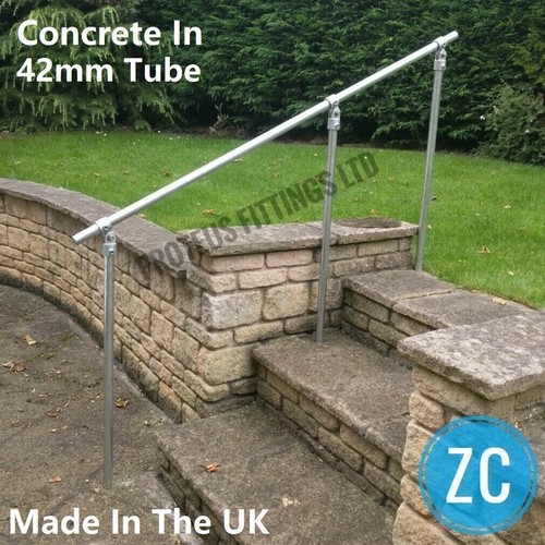 CONCRETE IN Outdoor Handrail Mobility Safety Rail Garden Steps ...