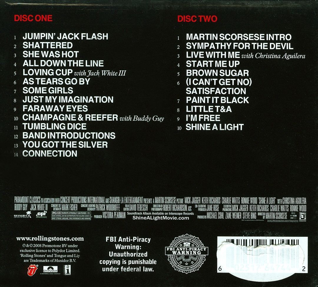 THE ROLLING STONES - SHINE A LIGHT: ORIGINAL SOUNDTRACK [DELUXE EDITION ...