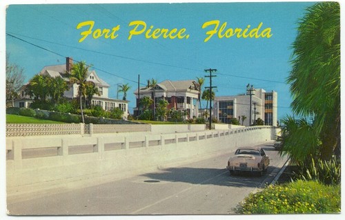Fort Pierce FL Indian River Drive Postcard Florida | eBay