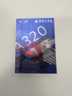 Delta Air Lines Airbus A320 2015 Pilot Trading Card #37 Holographic ...