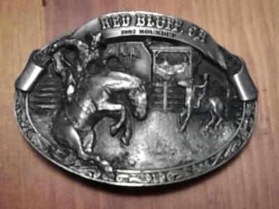 1982 RED BLUFF CALIFORNIA ROUND UP BUCKLE LIMITED EDITION 104-1000 | eBay
