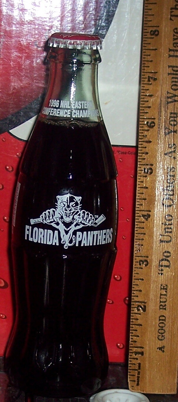 1996 FLORIDA PANTHERS 96 EASTERN CONFERENCE CHAMPS 8OZ COCA - COLA ...