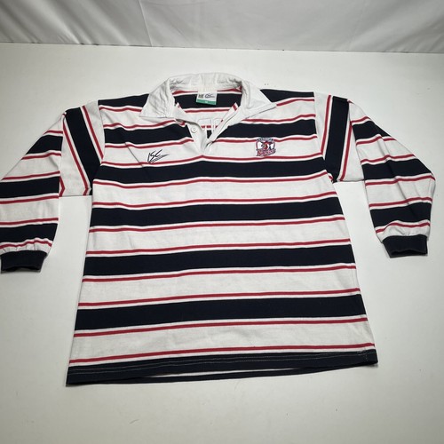 Sydney roosters ISC size 14 team authentic longsleeve polo | eBay Australia