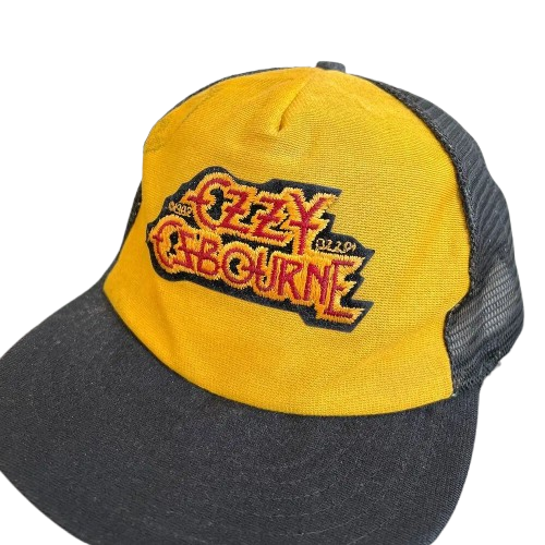 Ozzy Osbourne Snapback Hat 1982 Rock Band Cap Rare Mesh Damaged 80s | eBay