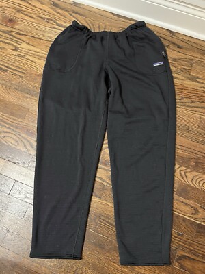 Patagonia R1 Pants Men’s Soft Shell Grid Fleece Polartec USA Made Black ...