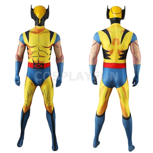 Wolverine Costume X-Men 97 Cosplay Logan Bodysuit for Kid Adult ...