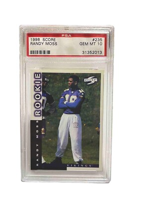 HOF 1998 Score Randy Moss Rookie Card #235 PSA 10 GEM MINT HOF RC ! | eBay