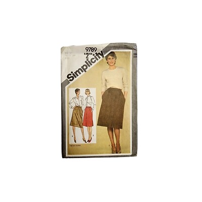 Simplicity # 9789 Sewing Pattern: Misses' Slim Fitting Skirts; Size 14 ...