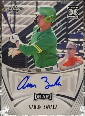 Aaron Zavala 2021 Leaf Draft Auto RC #BA-AZ1 - Rangers | eBay