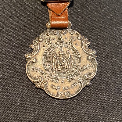 Original Bronze 1912 Boulder, CO GAR Civil War Watch Fob | eBay