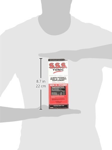 SSS Tonic High Potency Iron & B Vitamin Supplement Blood Support Liquid ...