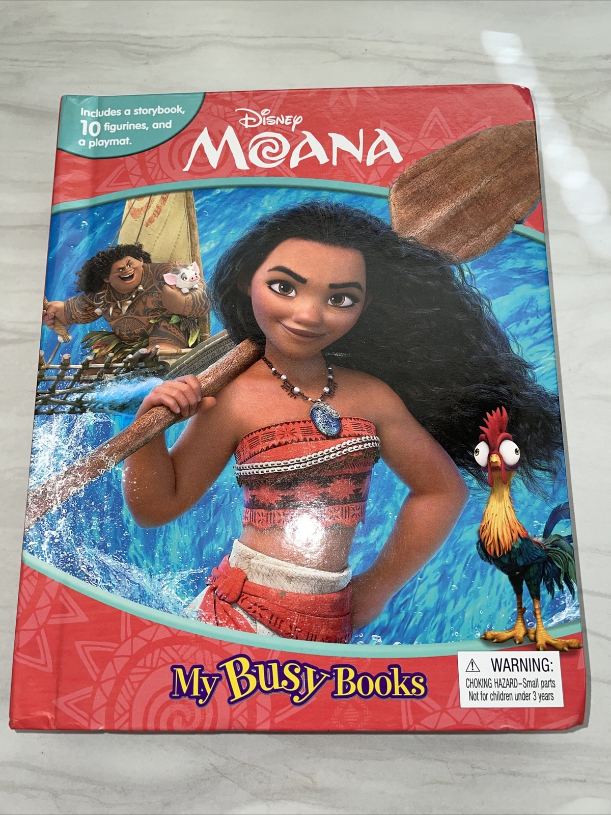 Disney Moana My Busy Books Includes Book, 10 Figurines, & a Playmat | eBay