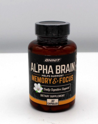 Onnit Alpha Brain Memory & Focus Dietary Supplement 30 Capsules - EXP ...