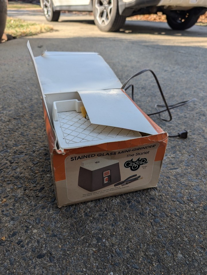 Glastar Stained Glass Mini-Grinder The Starlet Model G5 With Box Works ...