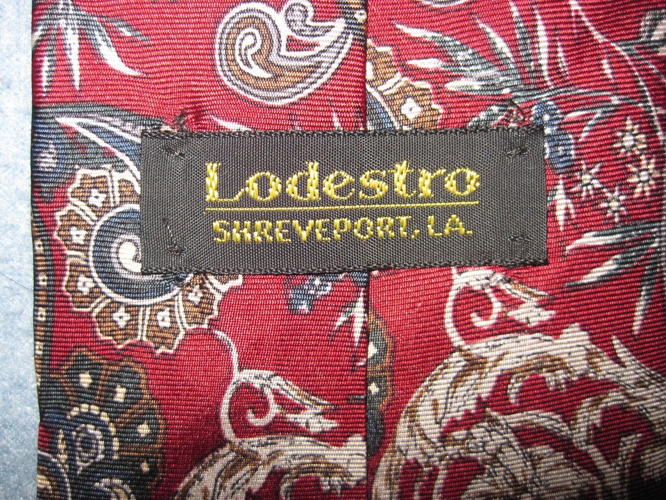 Red Silk Tie Necktie Lodestro (5212) | eBay